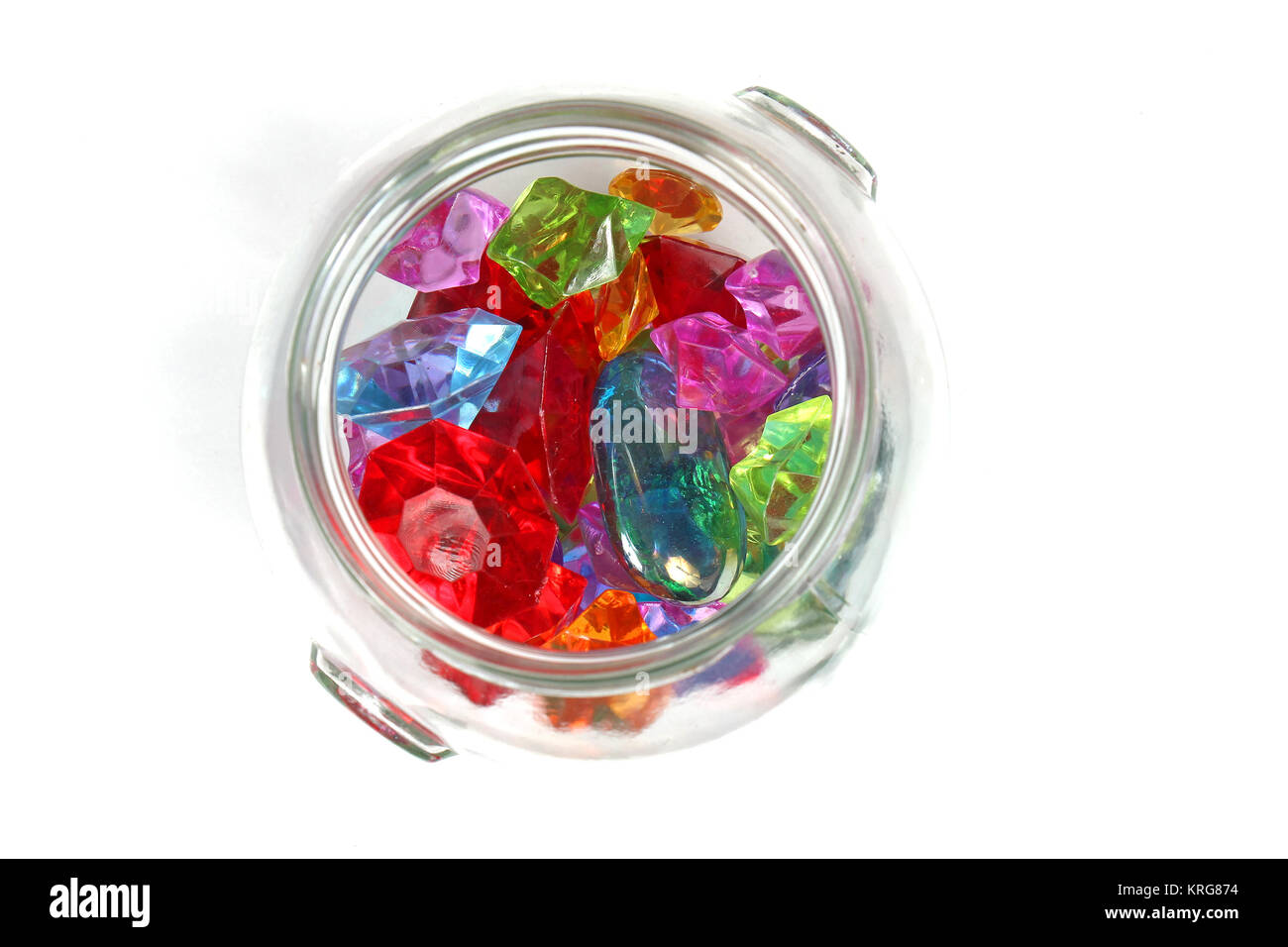 Diamonds in jar Stock Photo - Alamy
