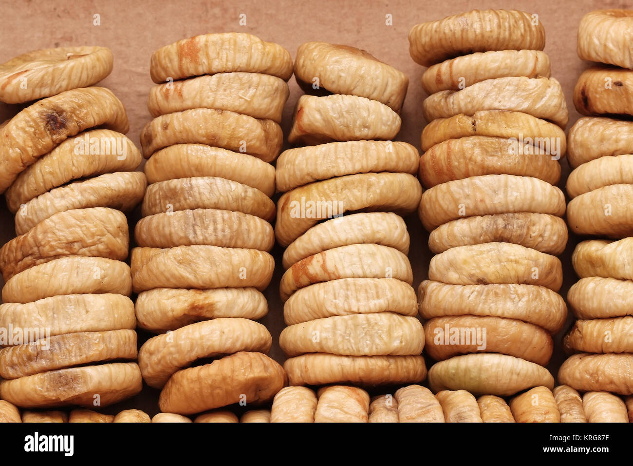 Dry figs towers Stock Photo - Alamy