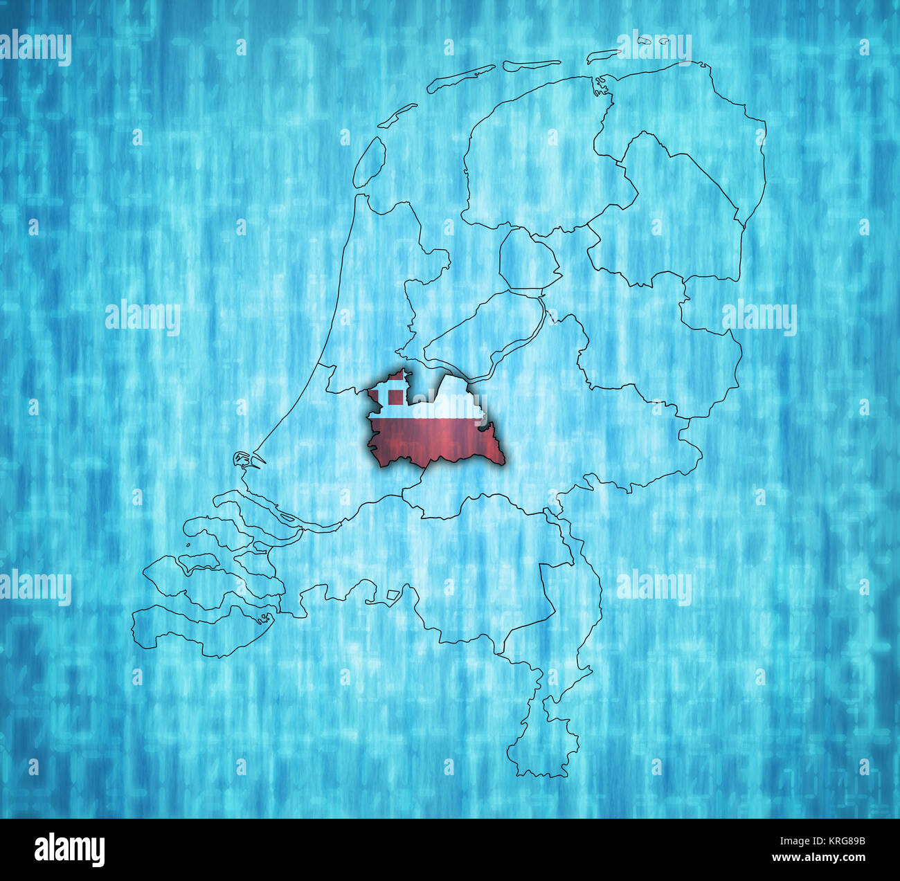 utrecht on map of provinces of netherlands Stock Photo - Alamy