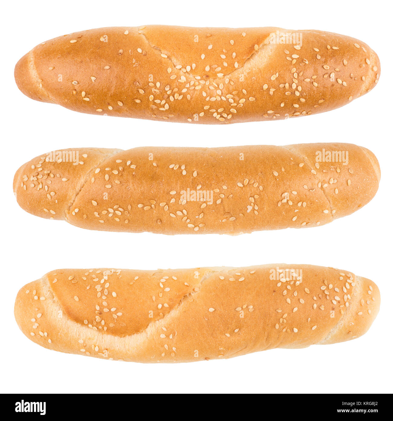 Bun isolated on white background Stock Photo - Alamy