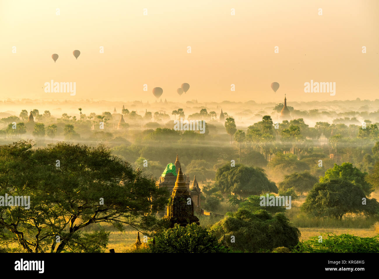 Royalty high quality free stock image aerial view of Bagan, Myanmar ...