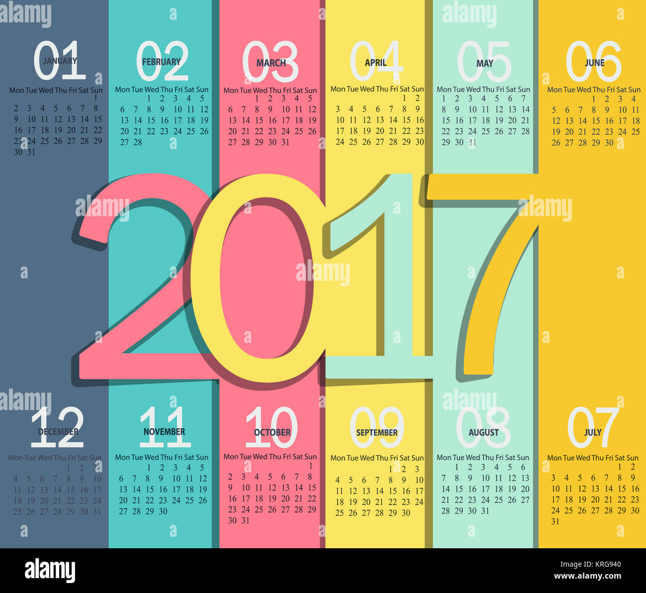 Calendar for 2017 Stock Photo - Alamy