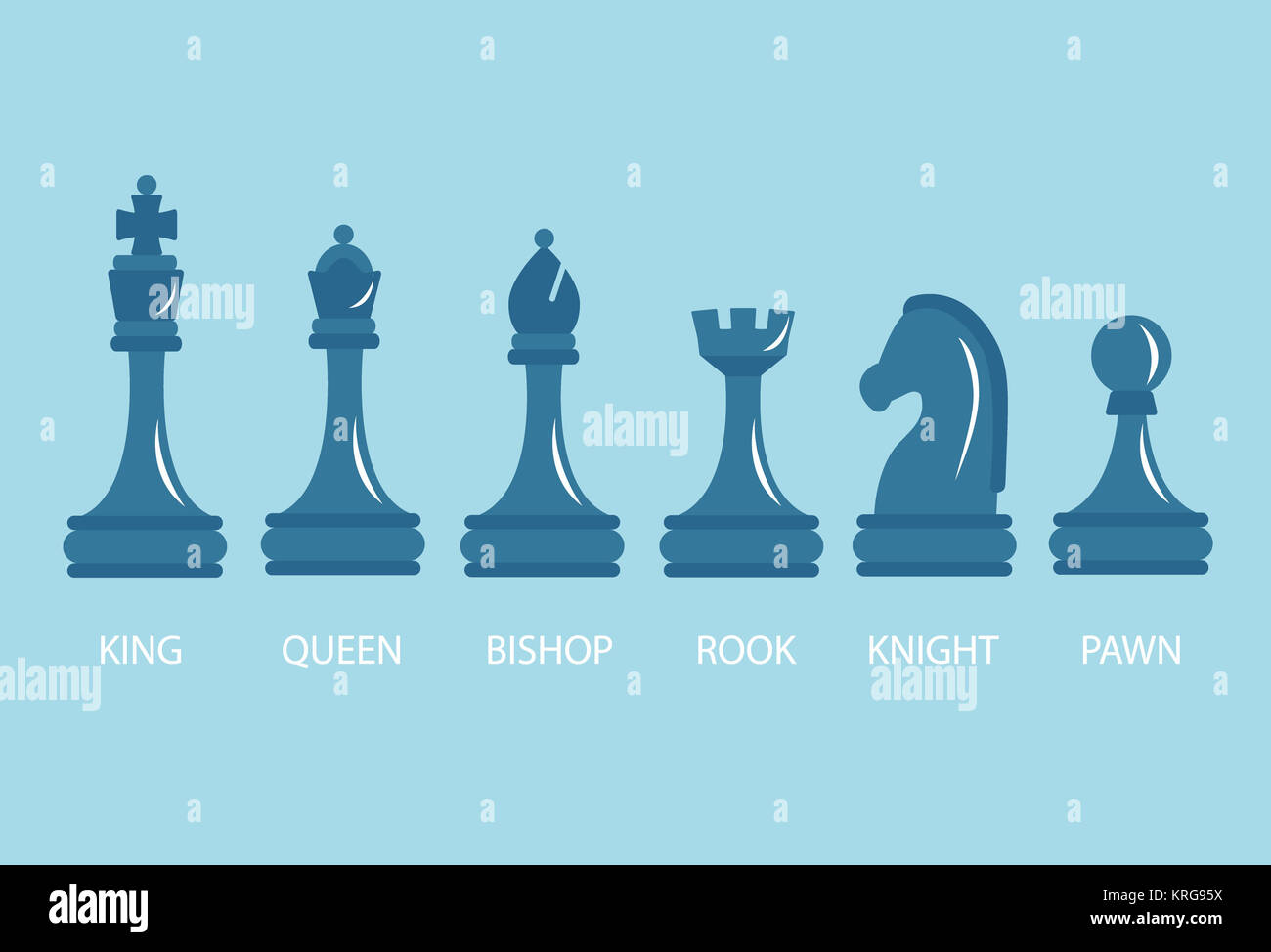 Set of chess pieces Stock Photo - Alamy
