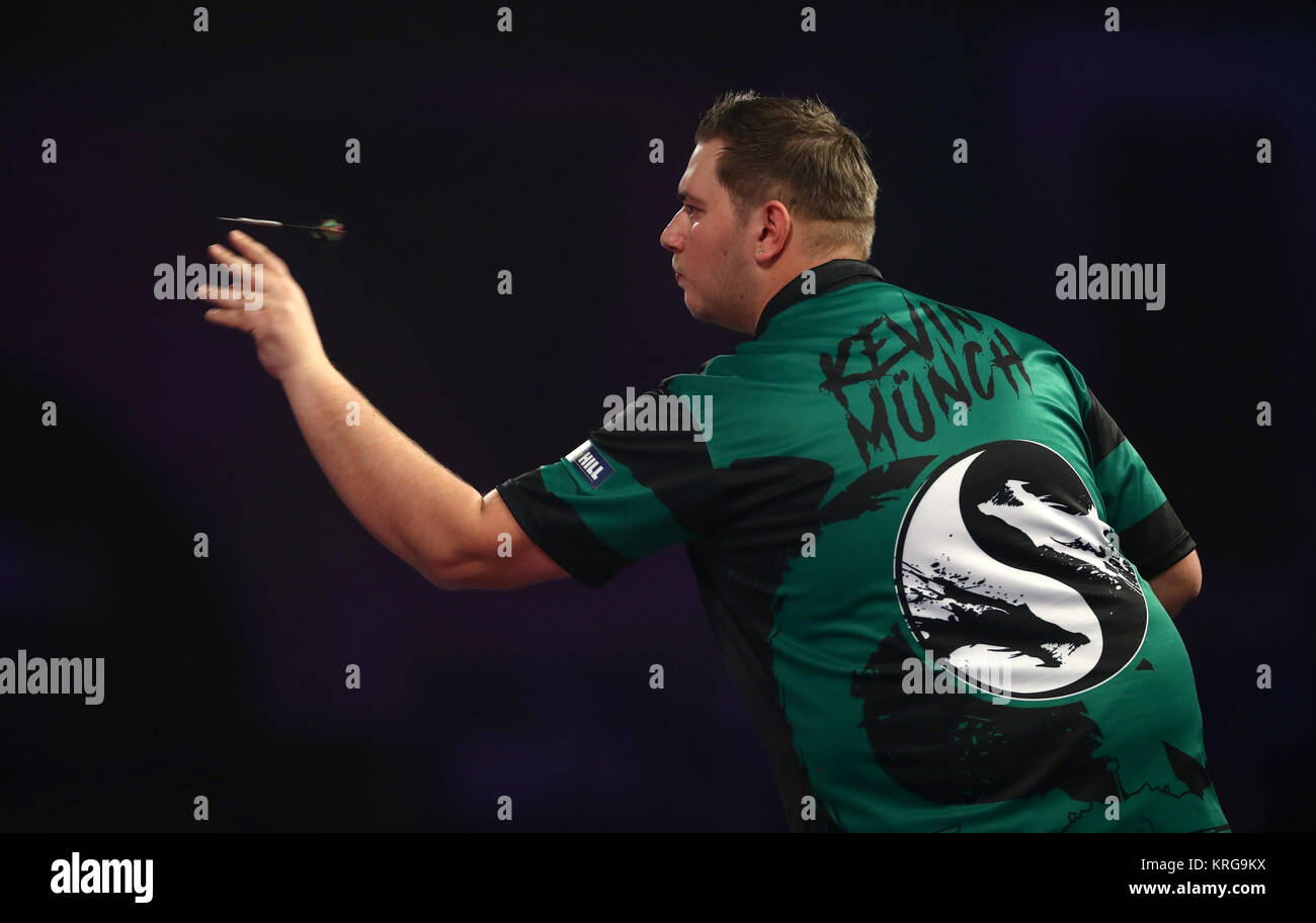 Kevin Munch during his match against Aleksandr Oreshkin during day six ...