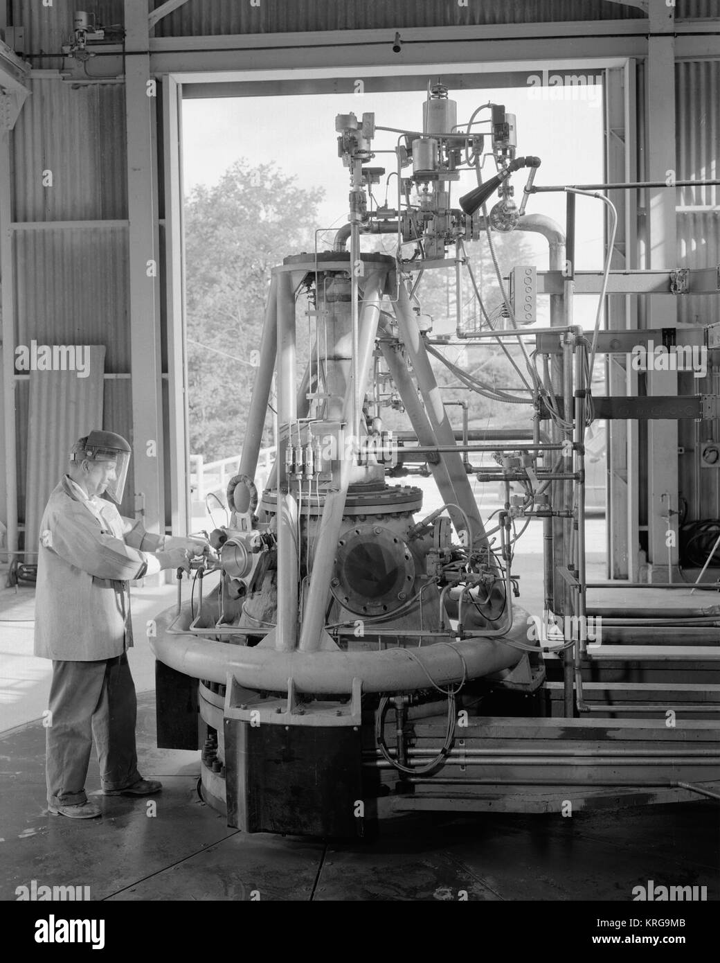 Rocket test stand Black and White Stock Photos & Images - Alamy