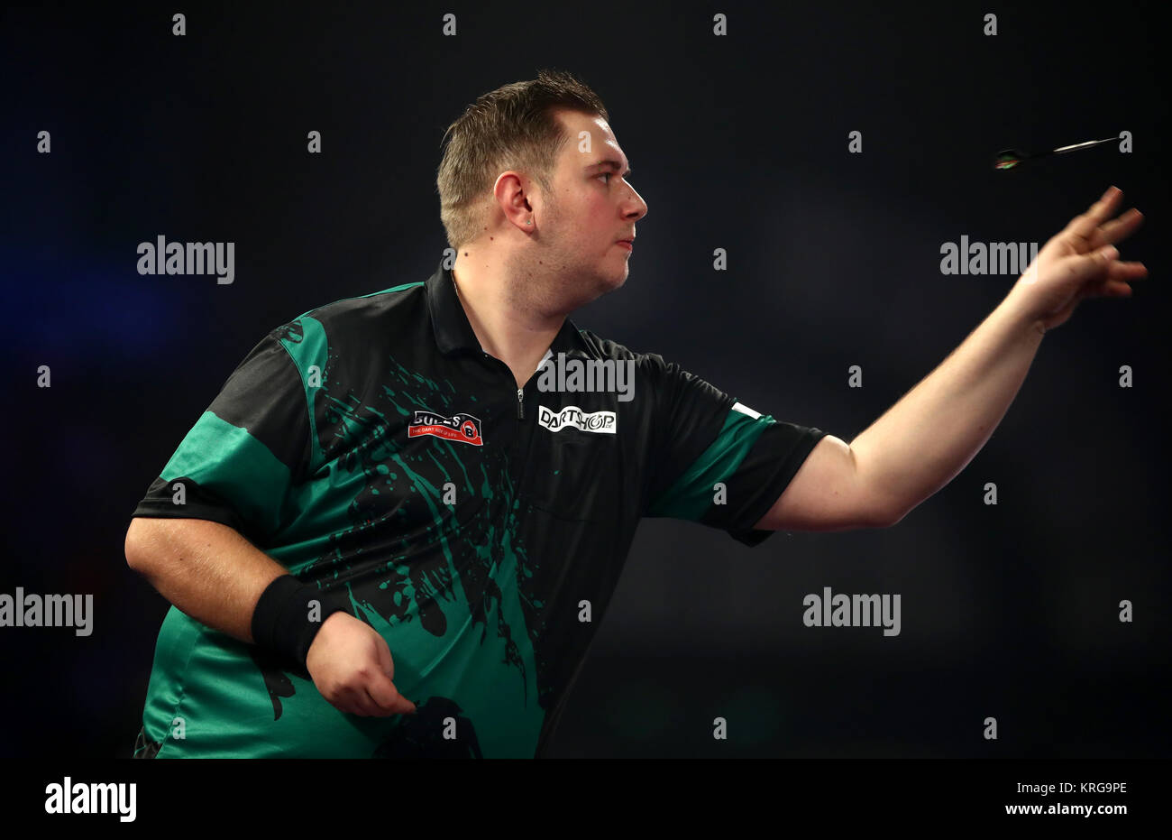 Kevin Munch during his match against Aleksandr Oreshkin during day six ...