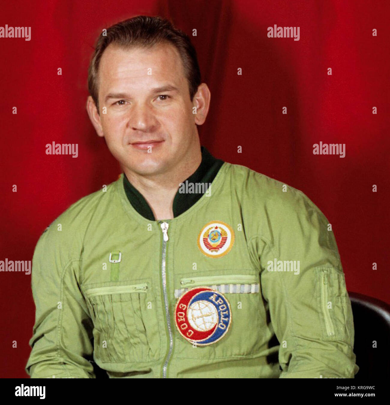 Valeri Kubasov ASTP crew Stock Photo - Alamy