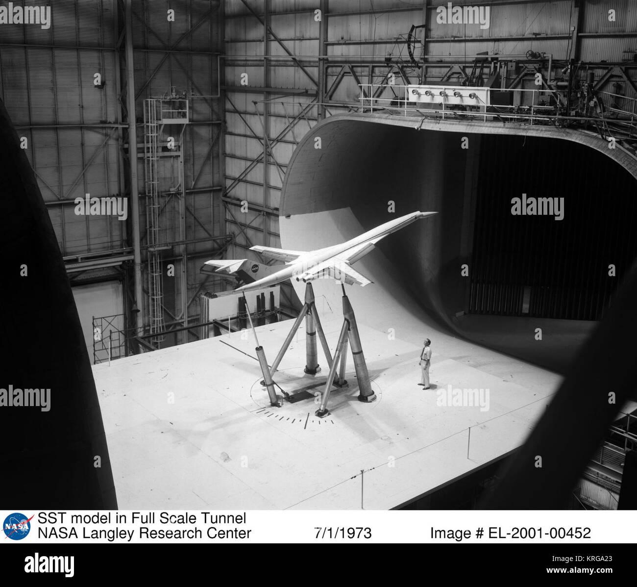SST model in Wind Tunnel Stock Photo - Alamy