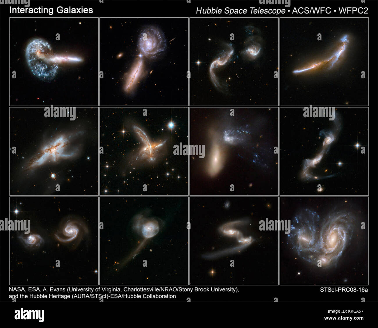 Interacting Galaxies Hubble Stock Photo - Alamy