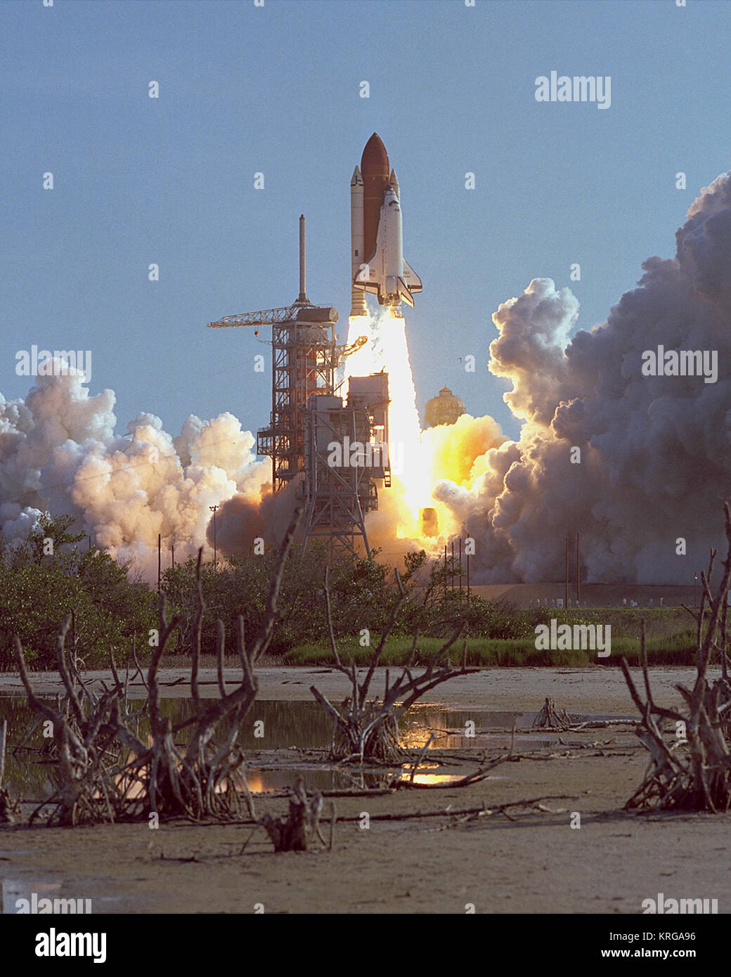 STS-41-D launch August 30, 1984 Stock Photo - Alamy