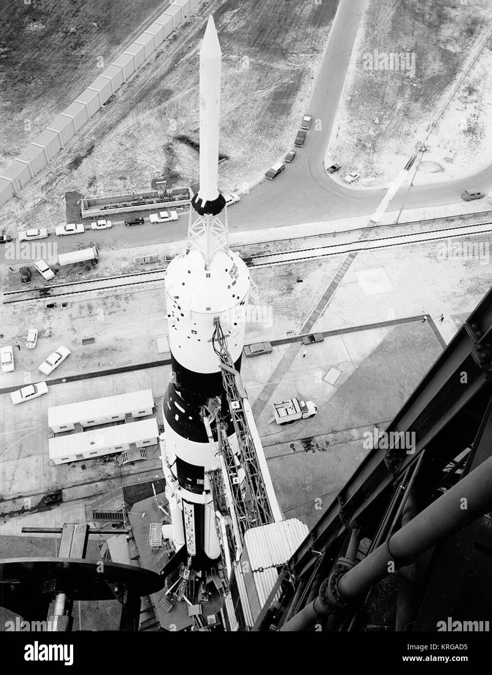 Nasa saturn rocket on Black and White Stock Photos & Images - Alamy