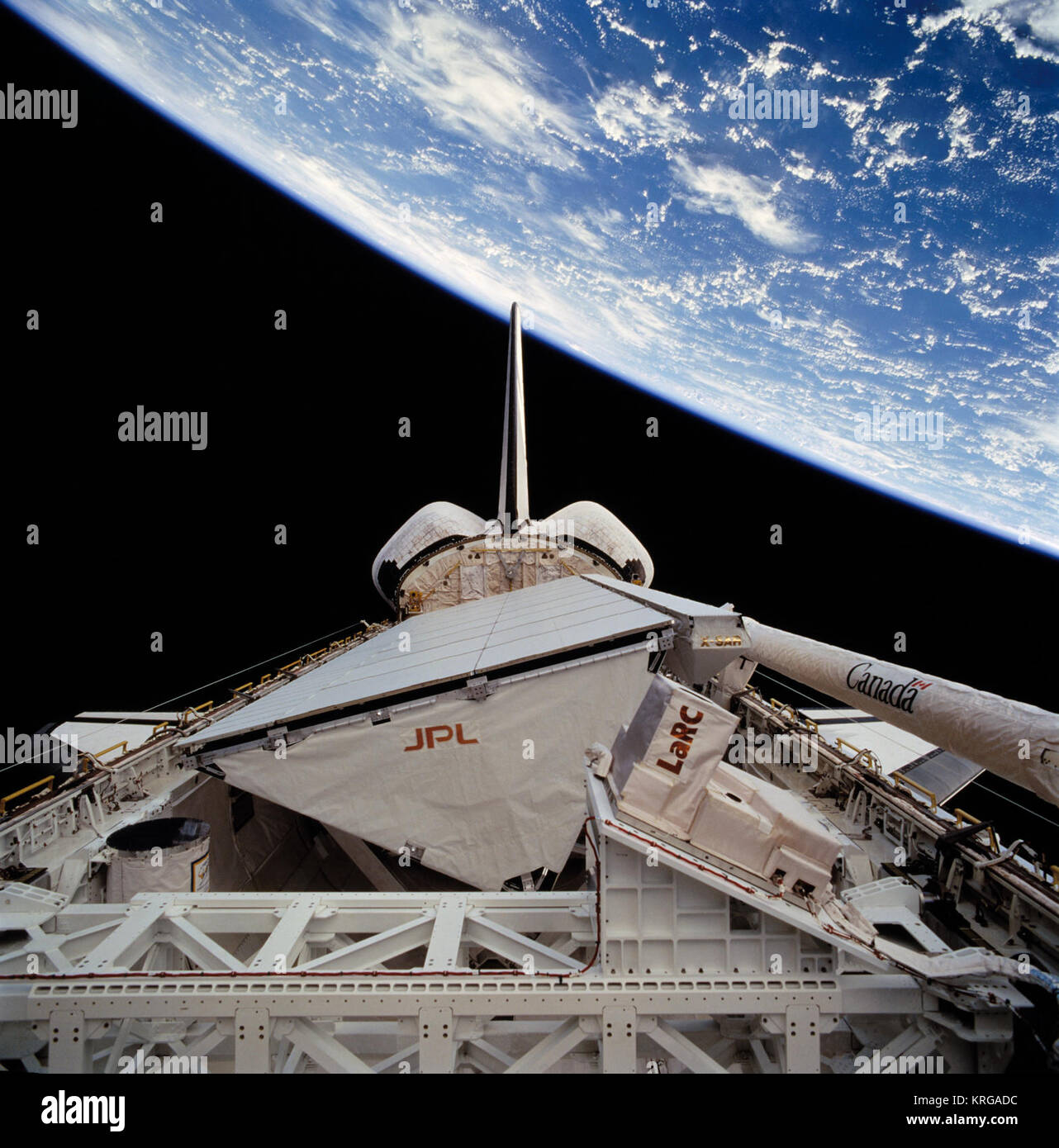 STS-68 payload bay view Stock Photo - Alamy