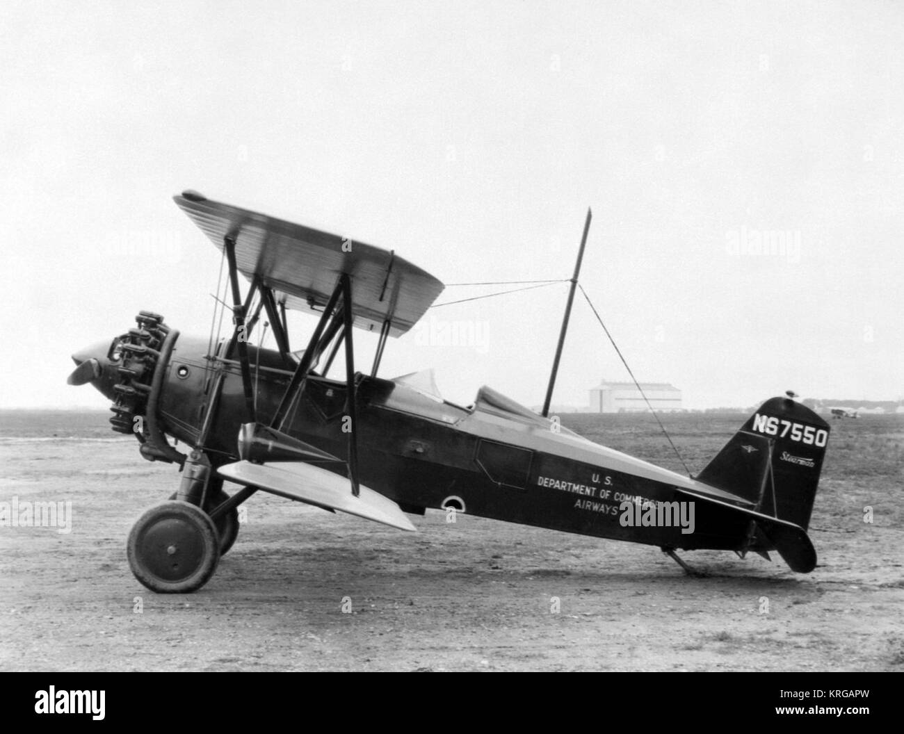 Stearman C3B ofh the U.S. Department of Commerce in 11929 Stock Photo ...