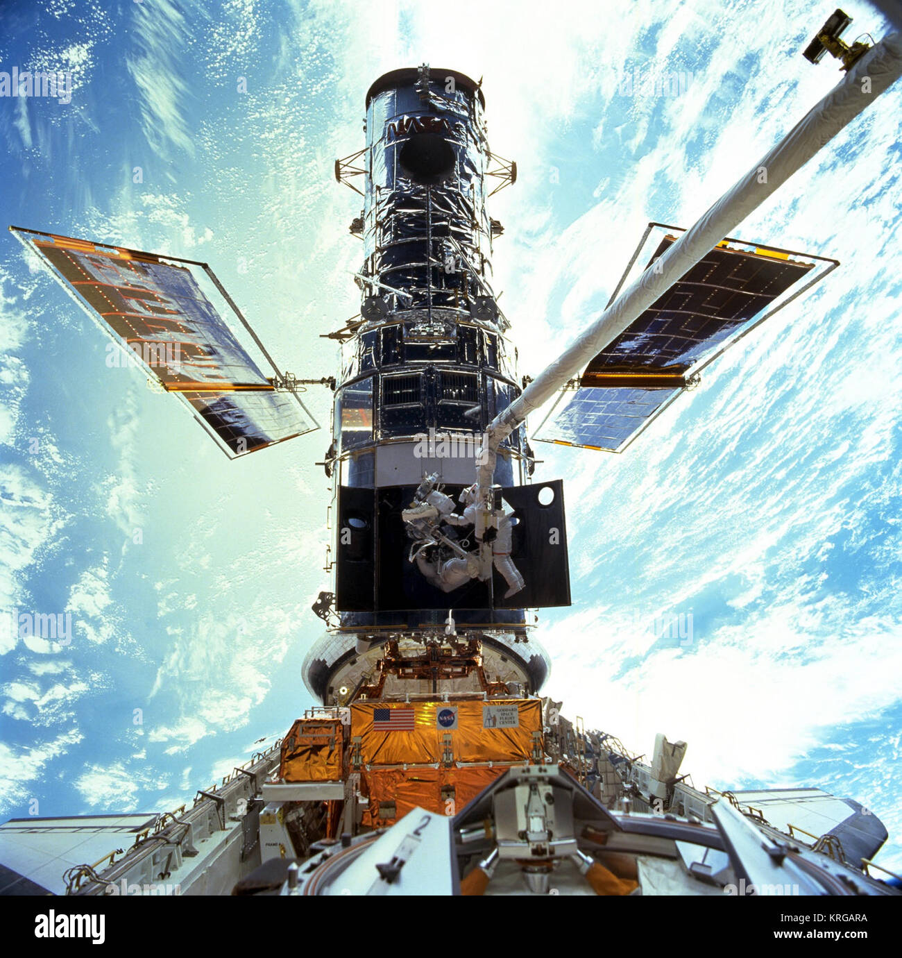STS-103 Hubble EVA Stock Photo - Alamy