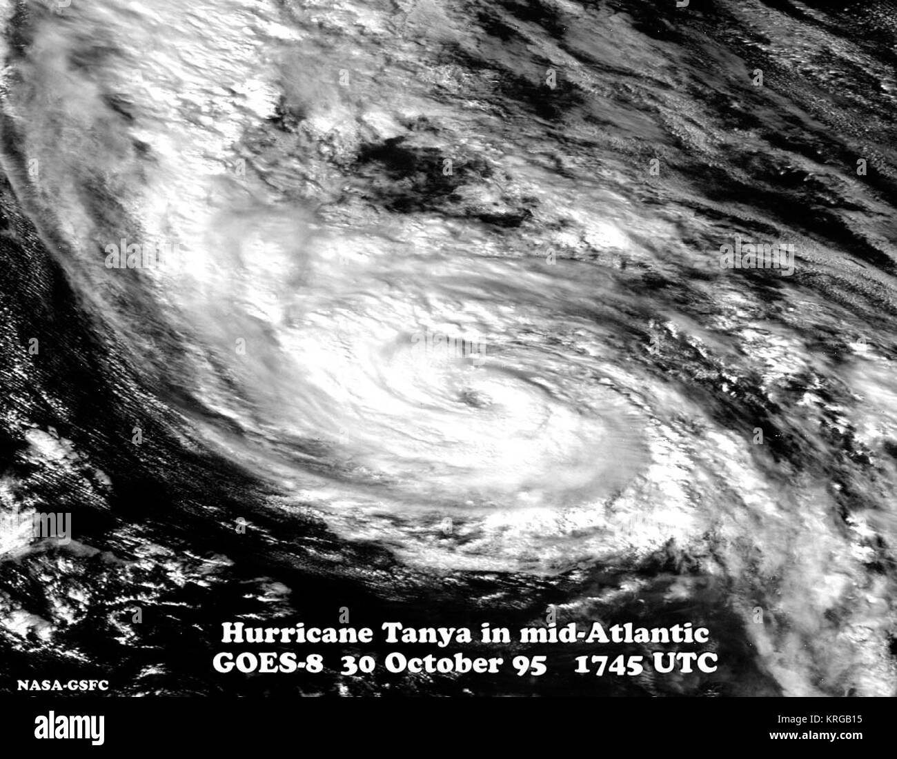 Hurricane Tanya (1995 Stock Photo - Alamy