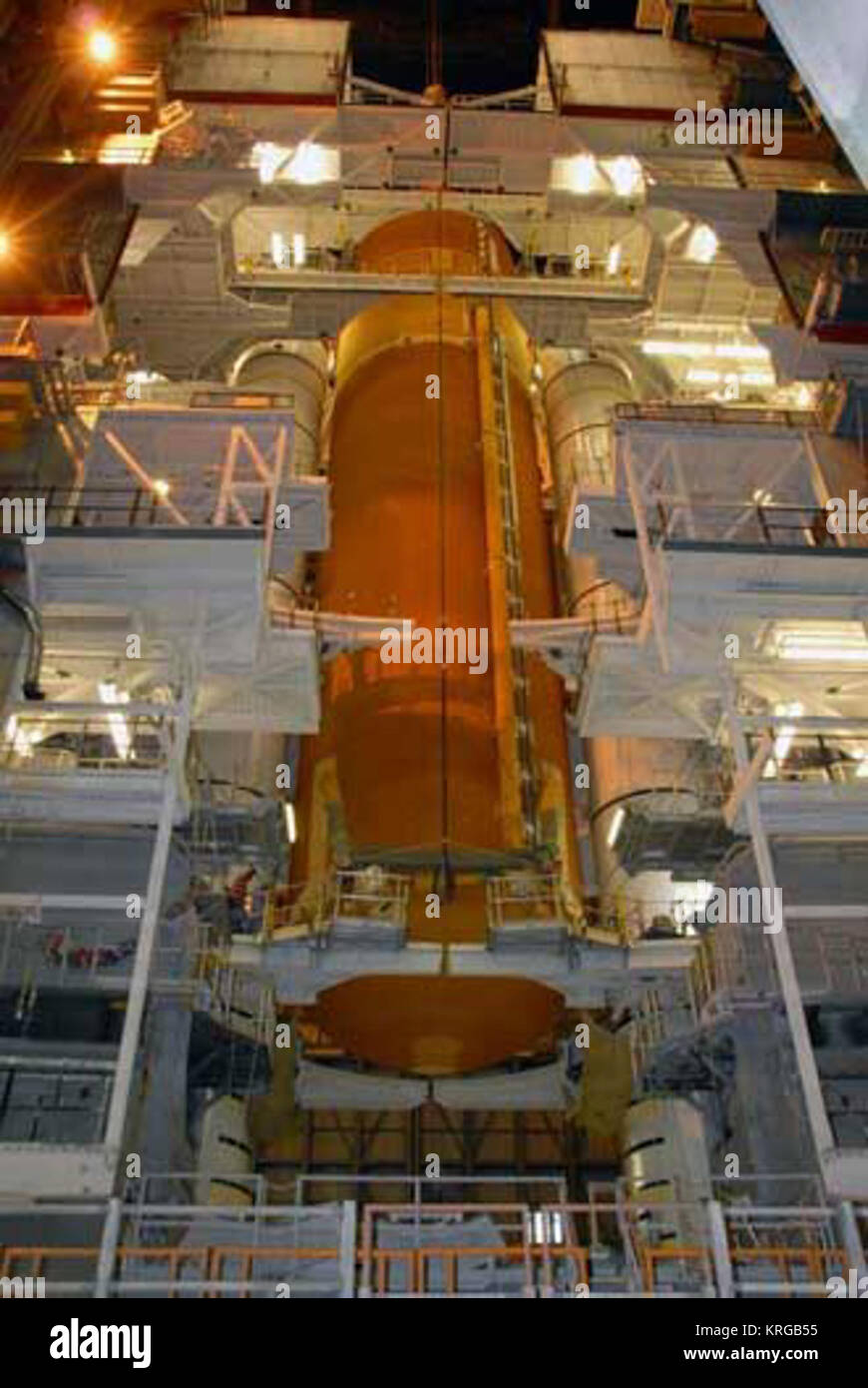 Mated to an external tank and solid rocket boosters hi-res stock ...