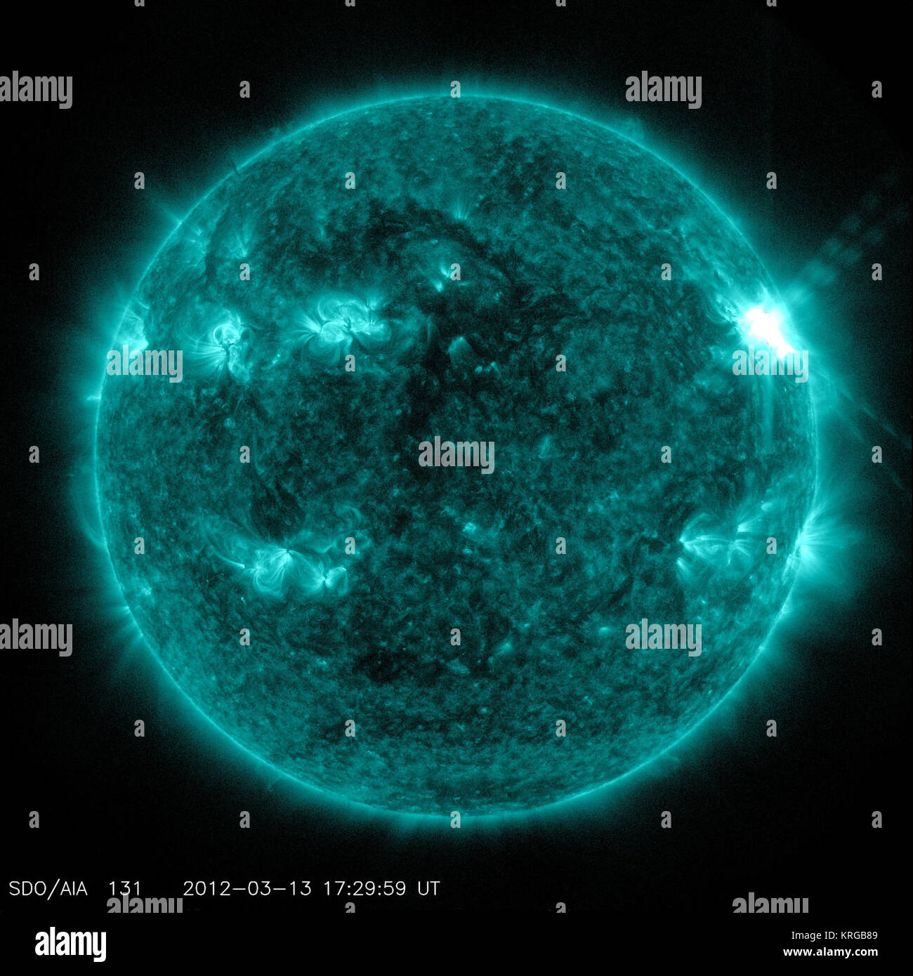 Sunspots and Solar Flares Stock Photo - Alamy