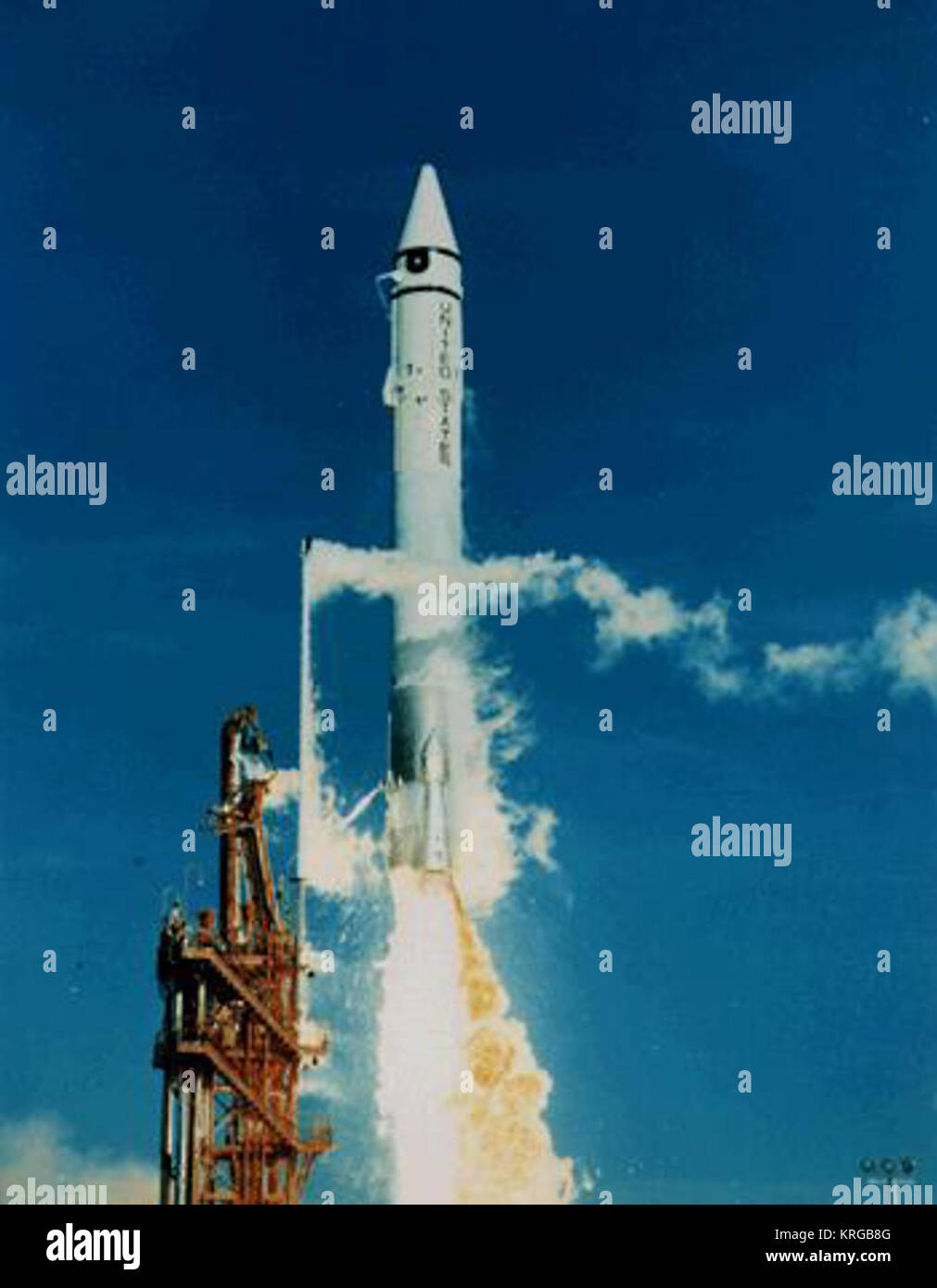 Surveyor 2 launch Stock Photo - Alamy
