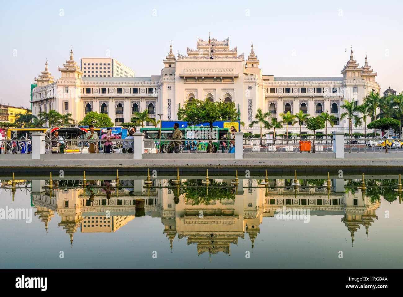 Town Hall, Yangon, Myanmar Stock Photo - Alamy