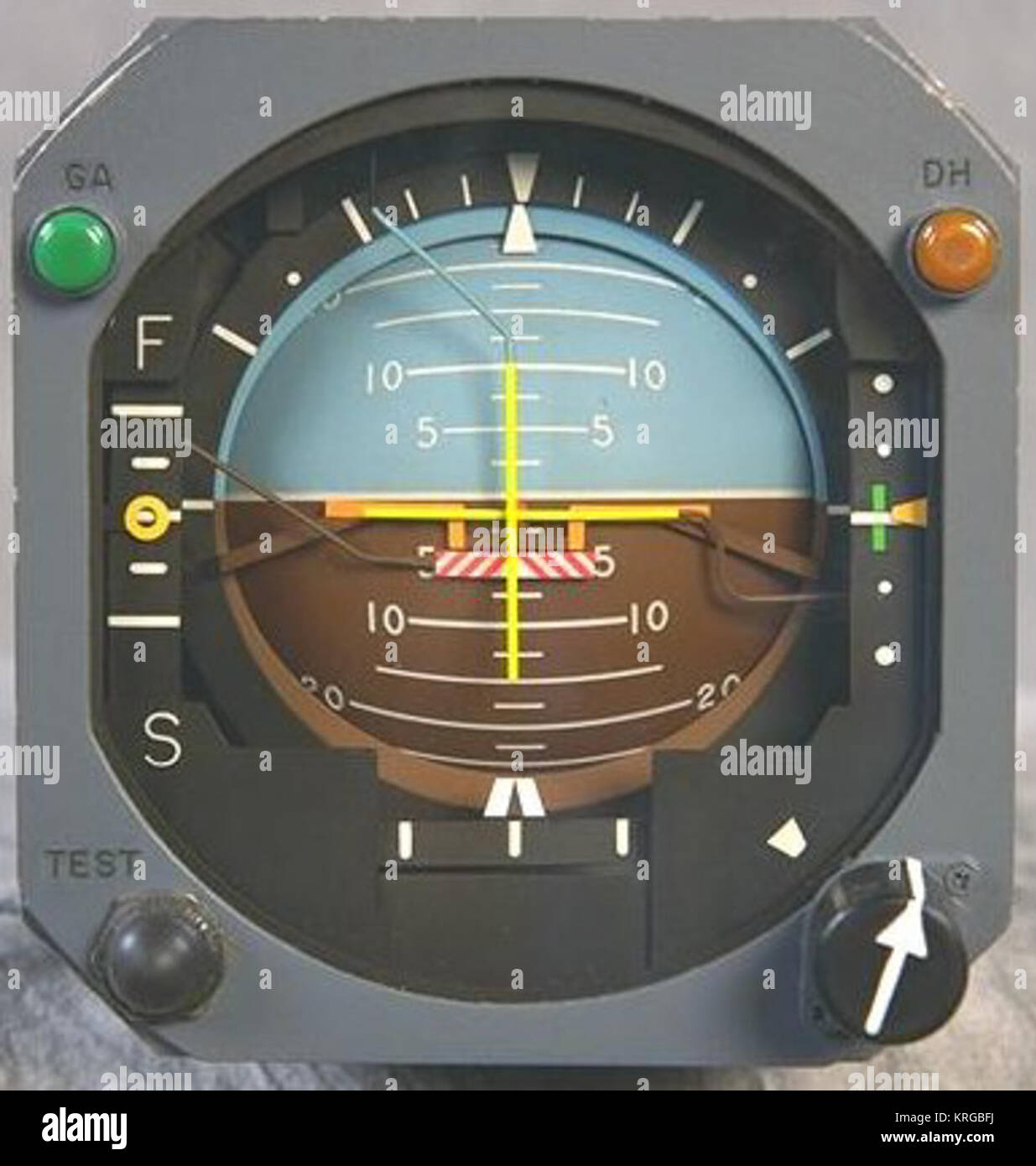 VMS Artificial Horizon Stock Photo - Alamy
