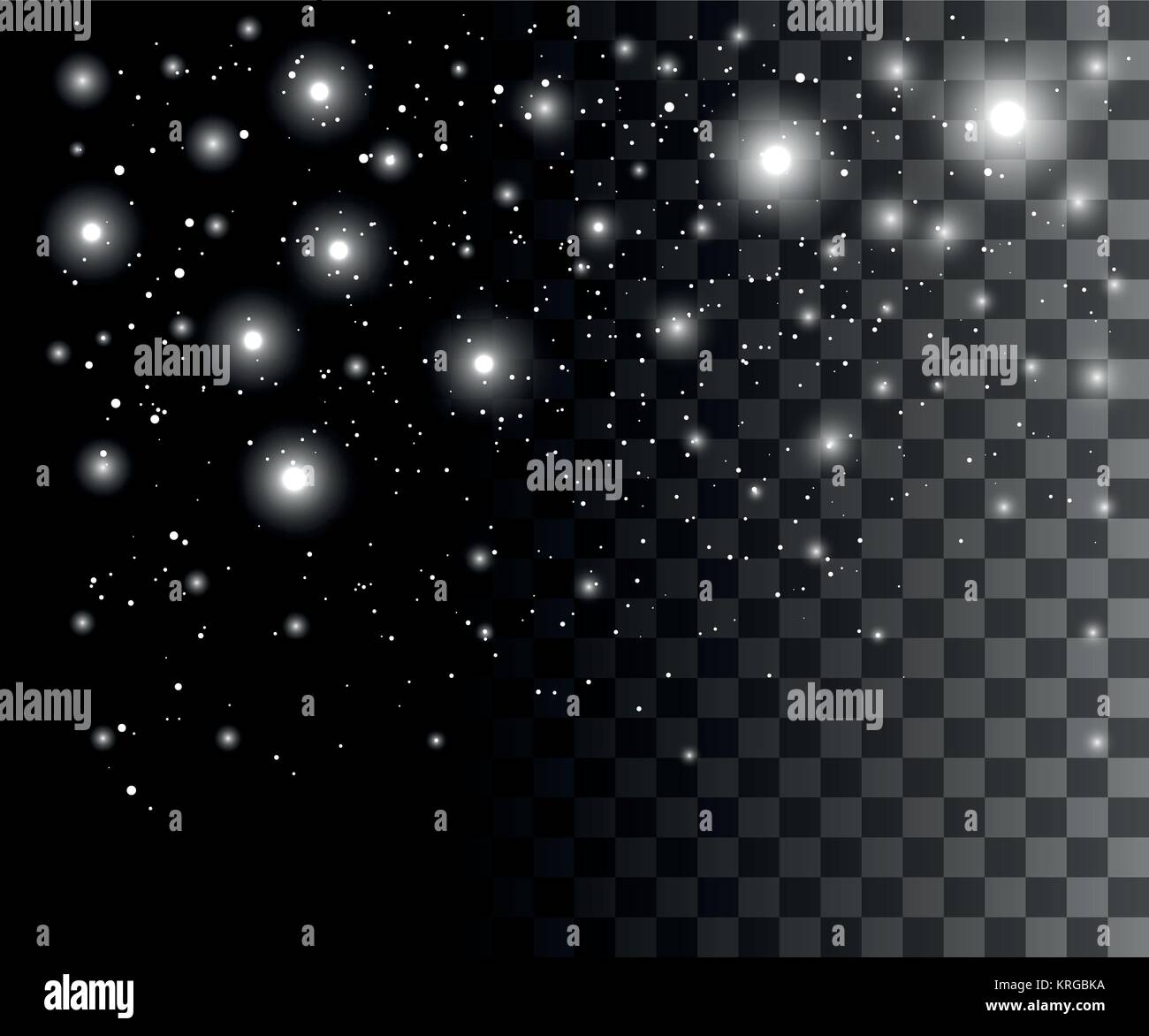 Falling snow vector effect winter cold weather Christmas snowfall ...