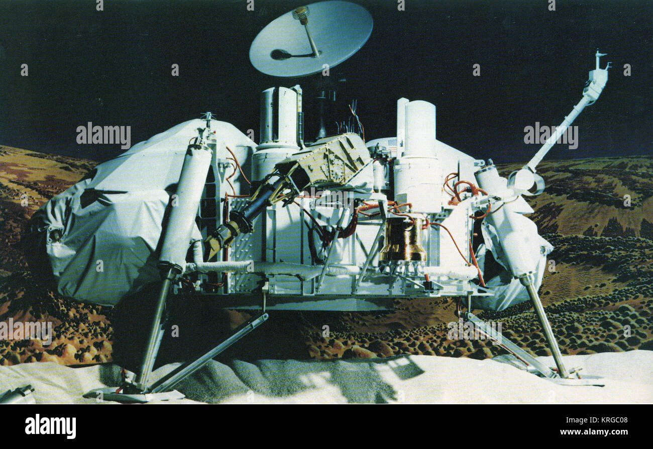 Viking Lander model Stock Photo - Alamy