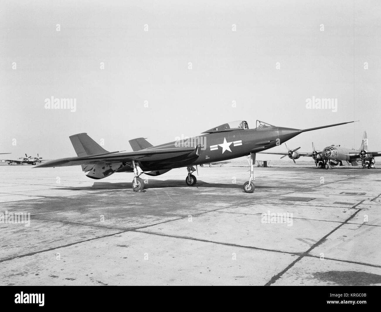 Vought XF7U-1 at NACA 1948 Stock Photo - Alamy