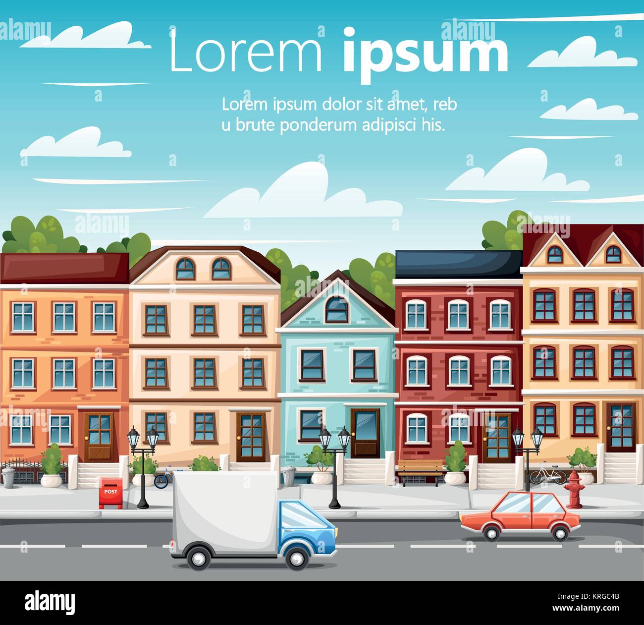 Town on fire in Stock Vector Images - Alamy