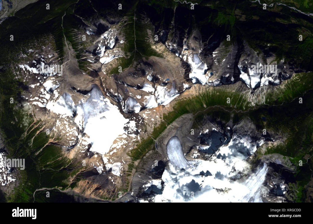 Salal Glacier volcano Stock Photo - Alamy