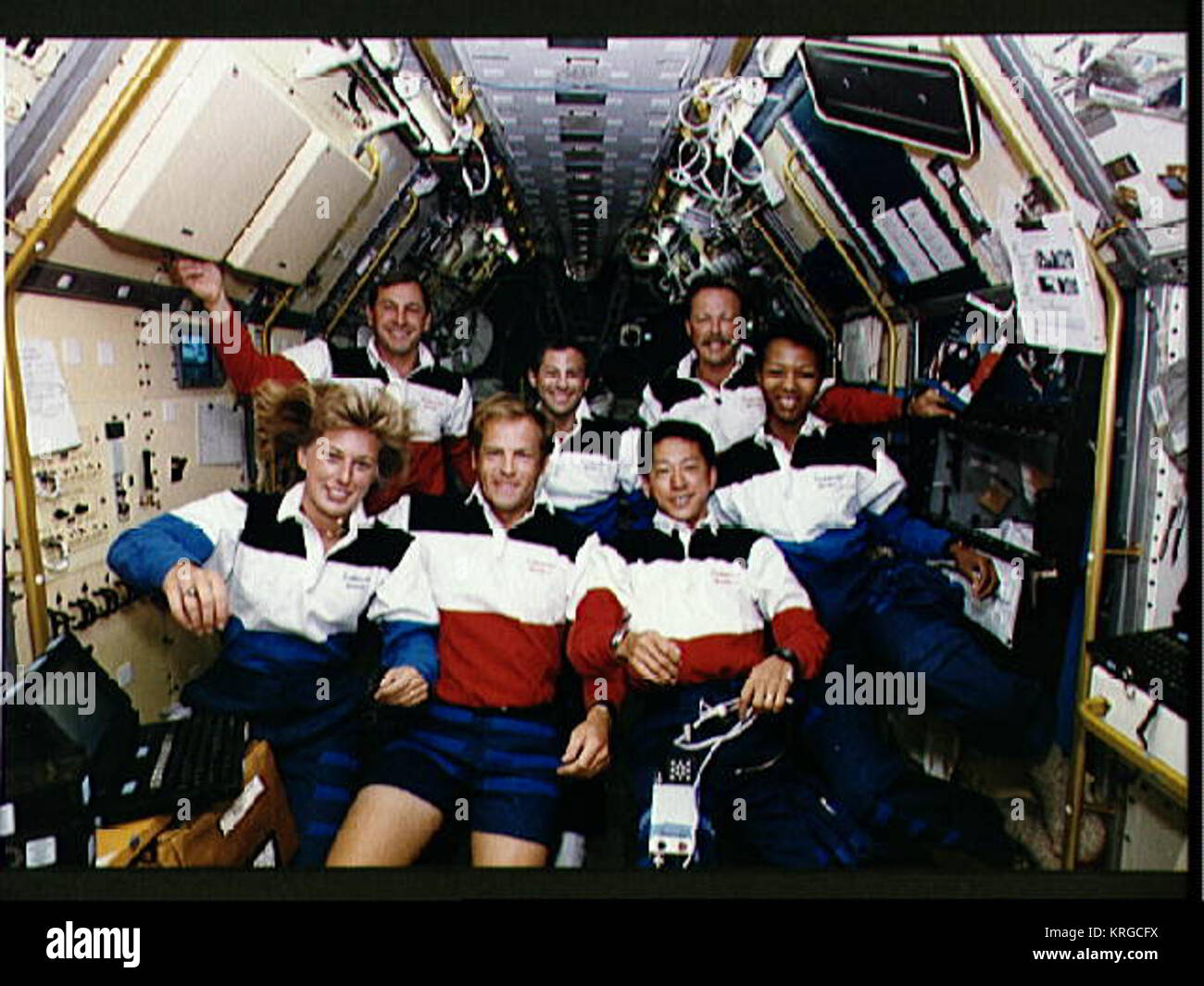 STS-47 in-flight crew portrait Stock Photo - Alamy