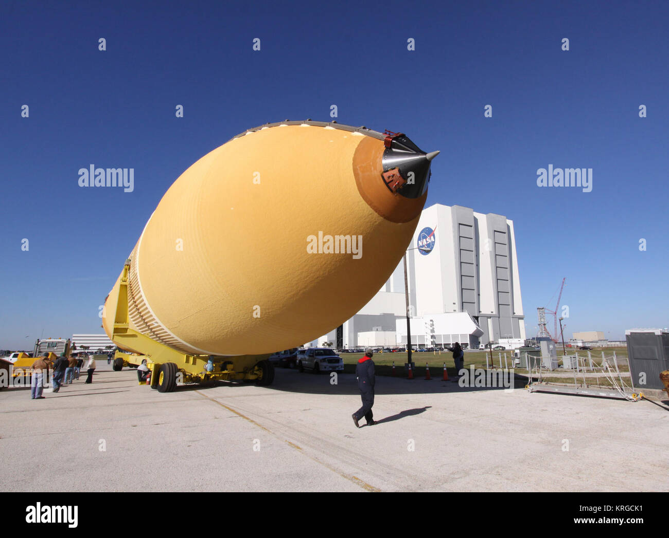 STS-131 External Tank Stock Photo - Alamy