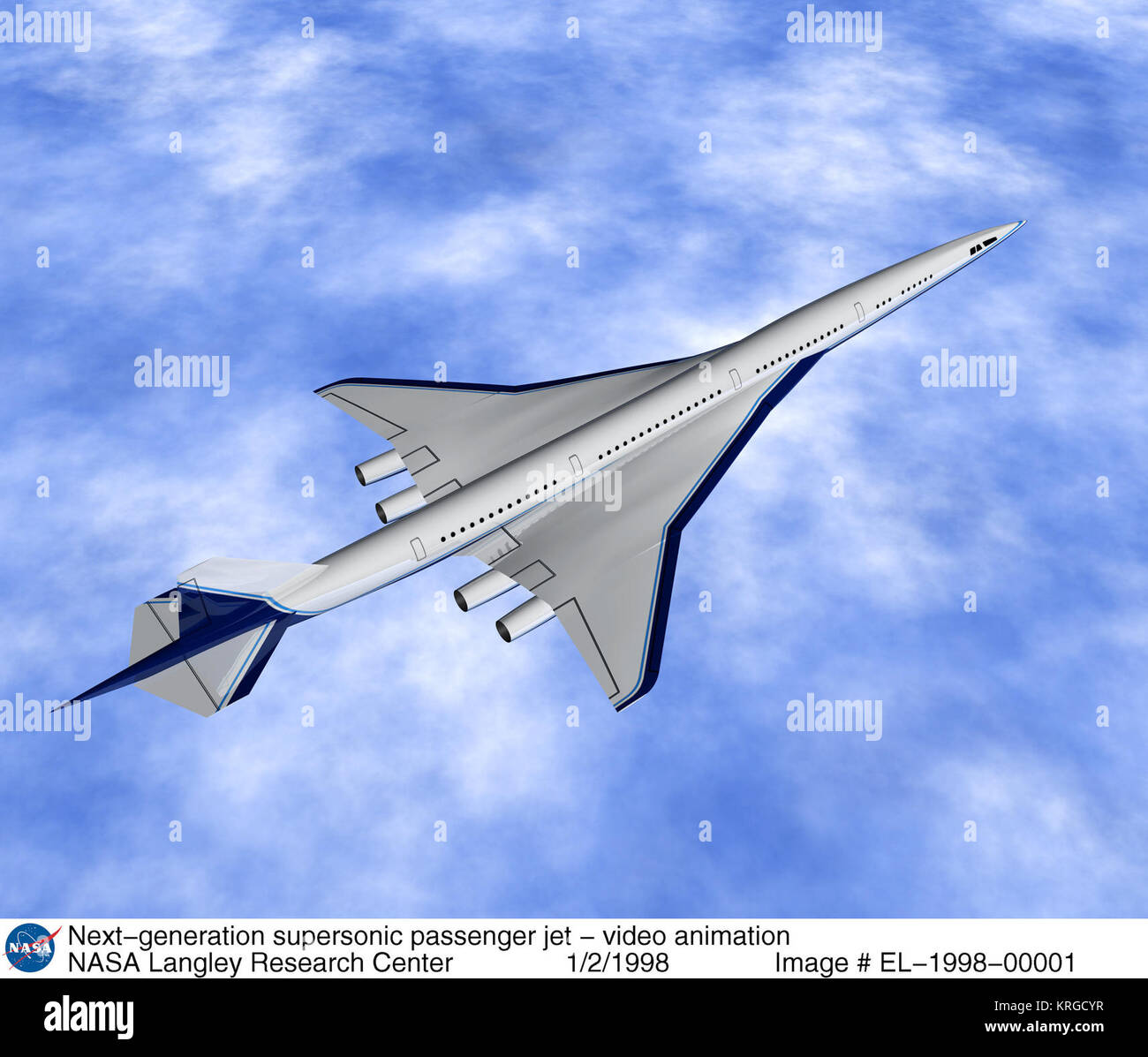 NASA Next-generation supersonic passenger jet Stock Photo - Alamy