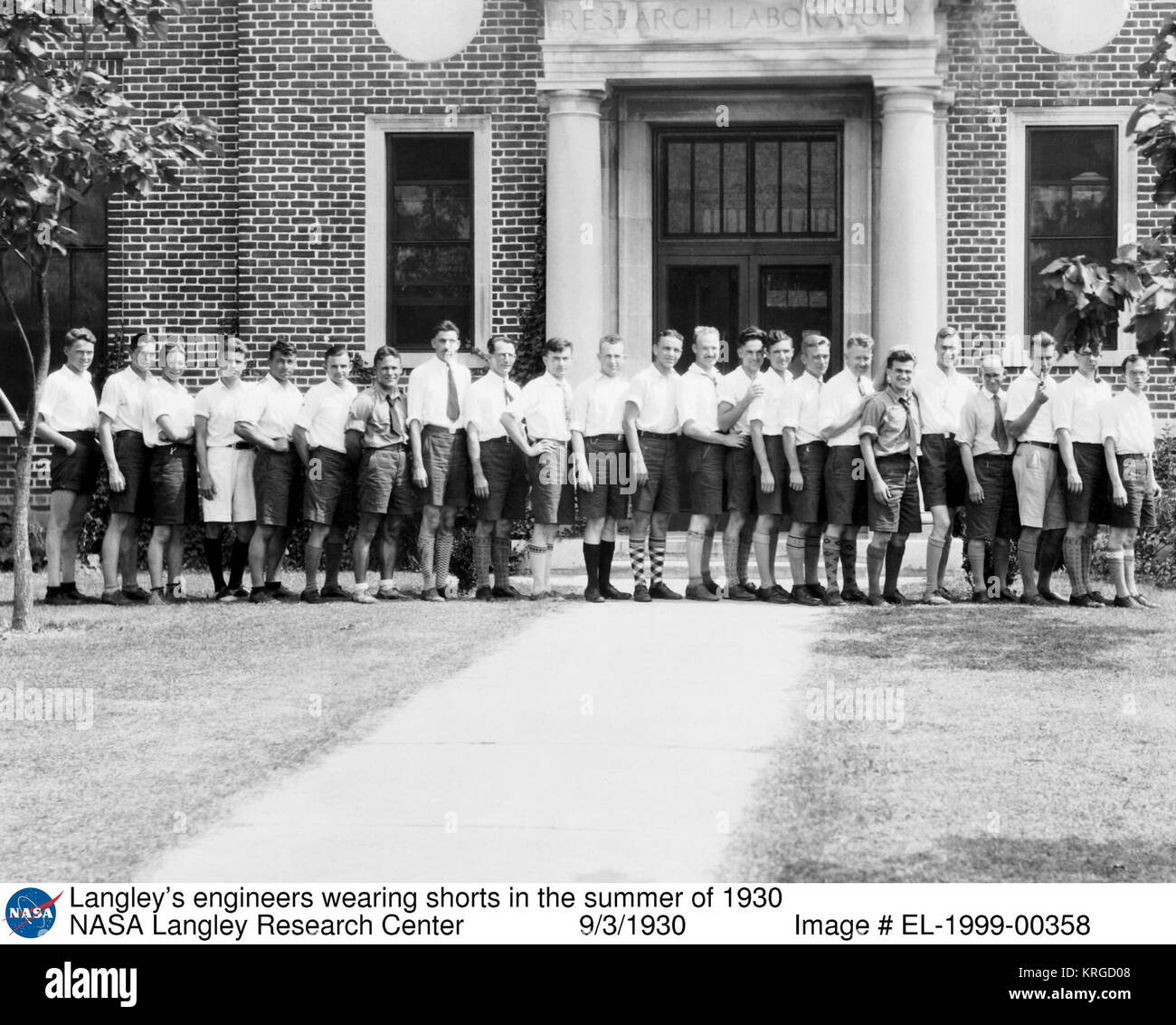 Langley engineers 1930 Stock Photo - Alamy