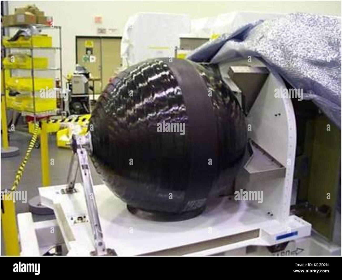 STS-134 High-Pressure Gas Tank 28cover removed29 Stock Photo - Alamy