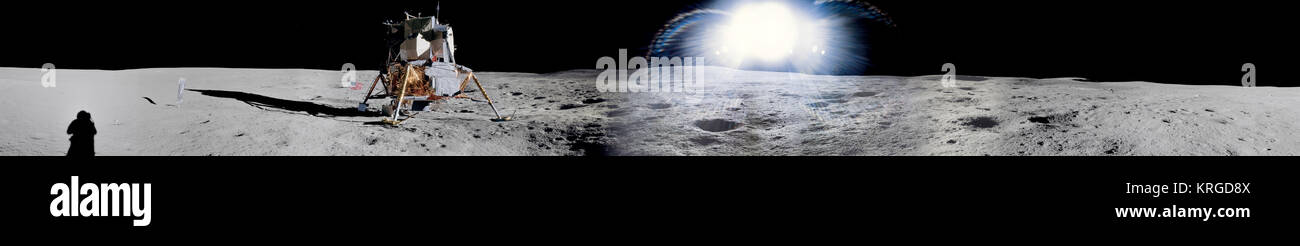 Apollo 14 landing site panorama Stock Photo - Alamy