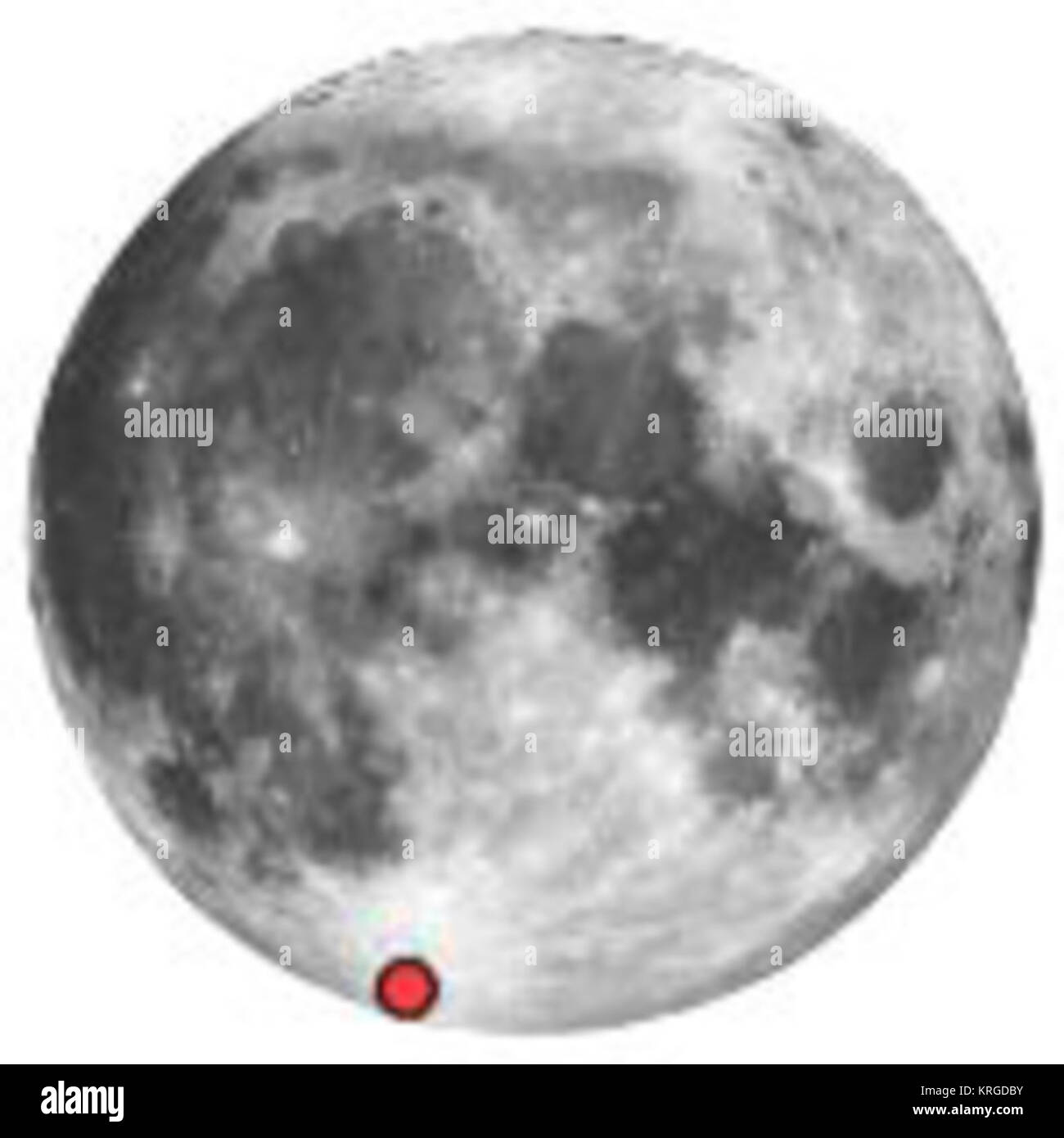 Location of lunar crater clavius Stock Photo - Alamy