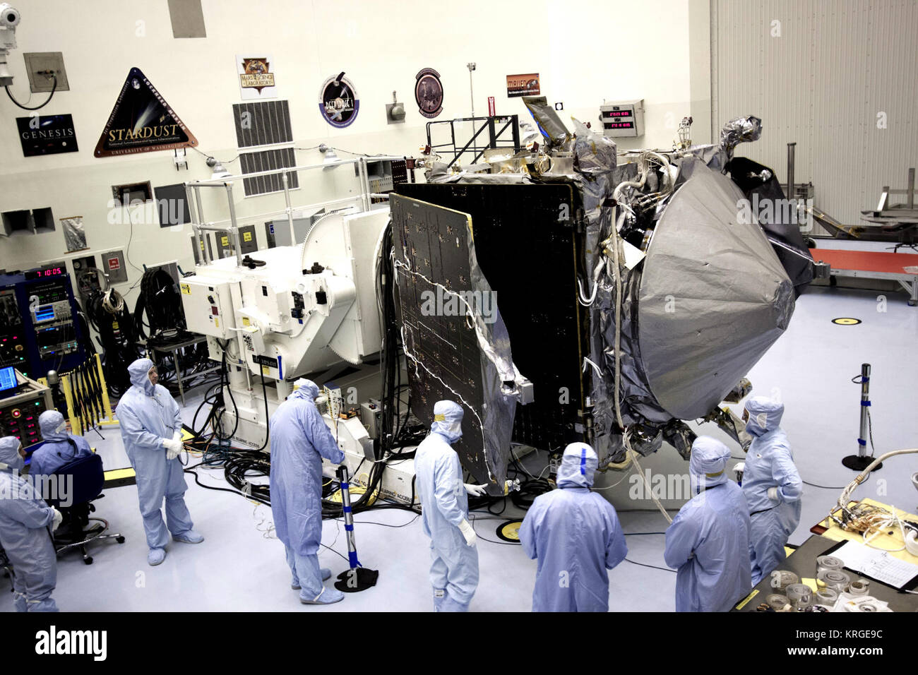 Power-generating solar arrays of the MAVEN are stowed 2013-3683 Stock ...