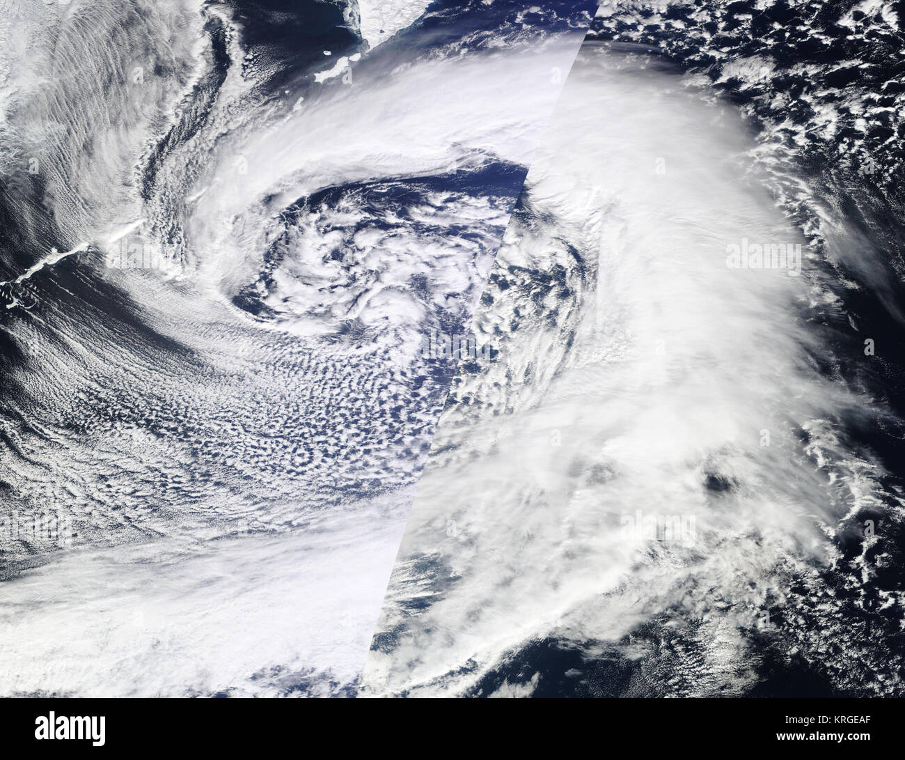 Extratropical cyclone 02-22-2012 Stock Photo - Alamy