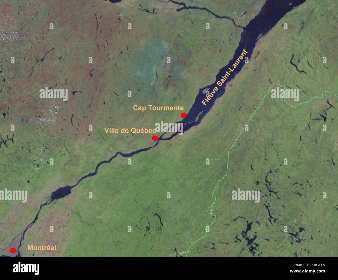 Cap tourmente map names Stock Photo - Alamy