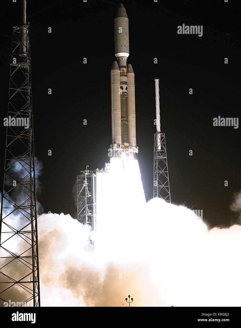 Titan IVB launch with Cassini-Huygens on Board Stock Photo - Alamy