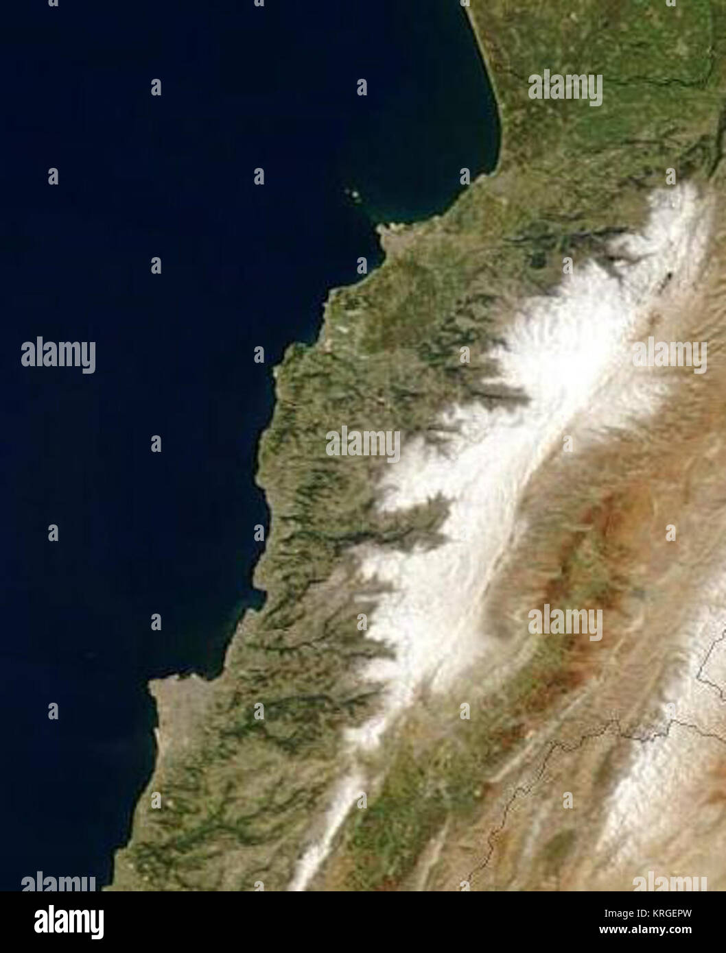 North Lebanon Satellite Map Stock Photo - Alamy
