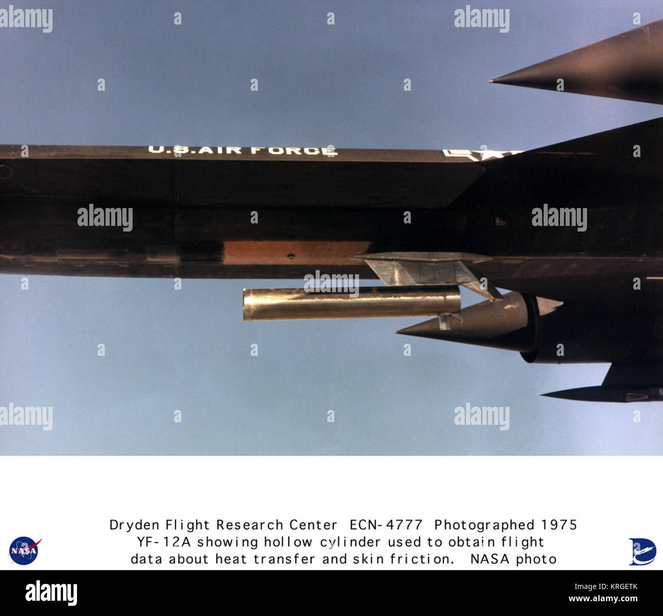 YF-12A in flight with coldwall experiment Stock Photo - Alamy