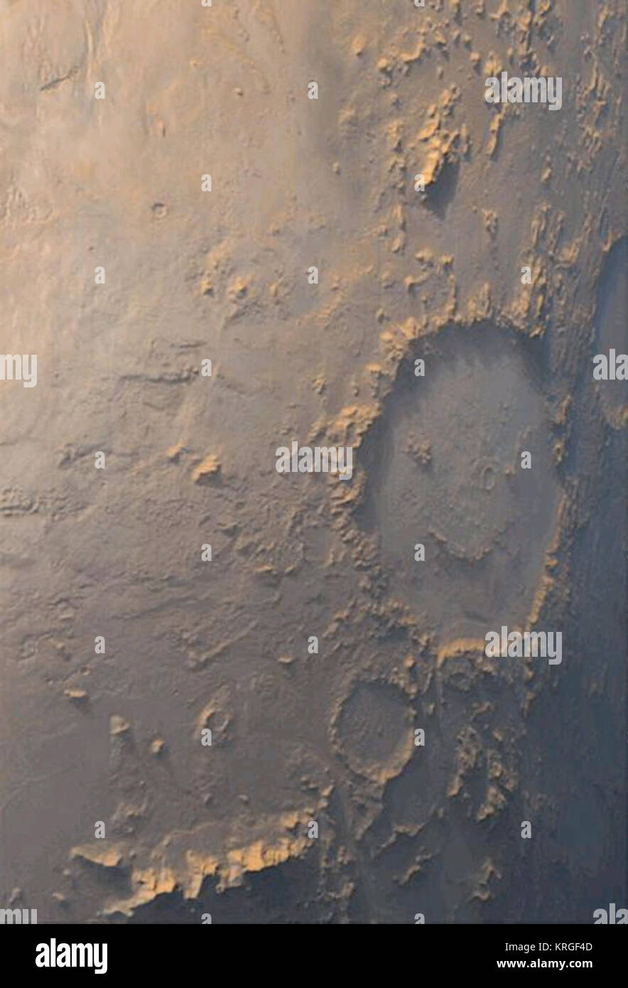 Mars KAMLOOPS Galle Craters Argyre Planitia Stock Photo - Alamy