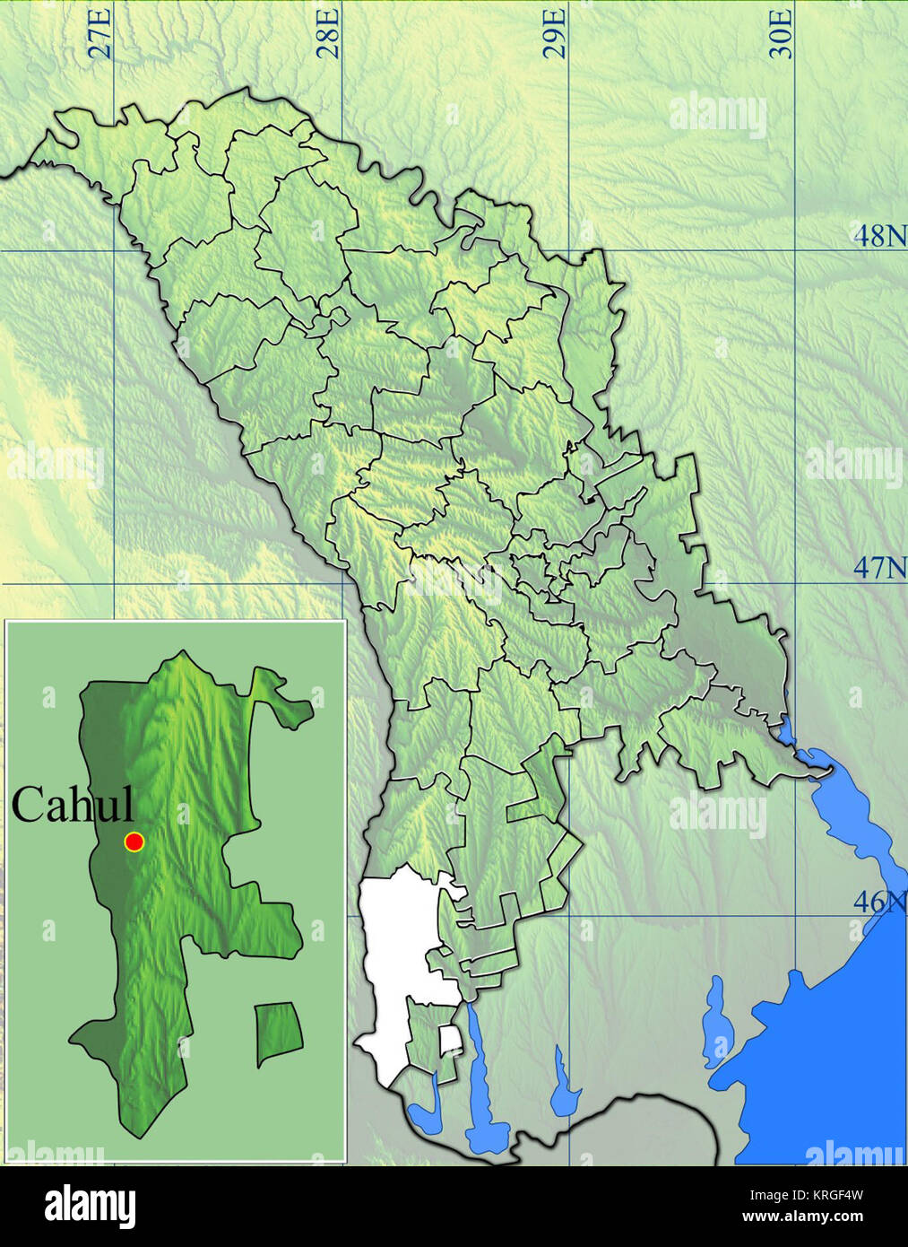 Blank cahul map hi-res stock photography and images - Alamy