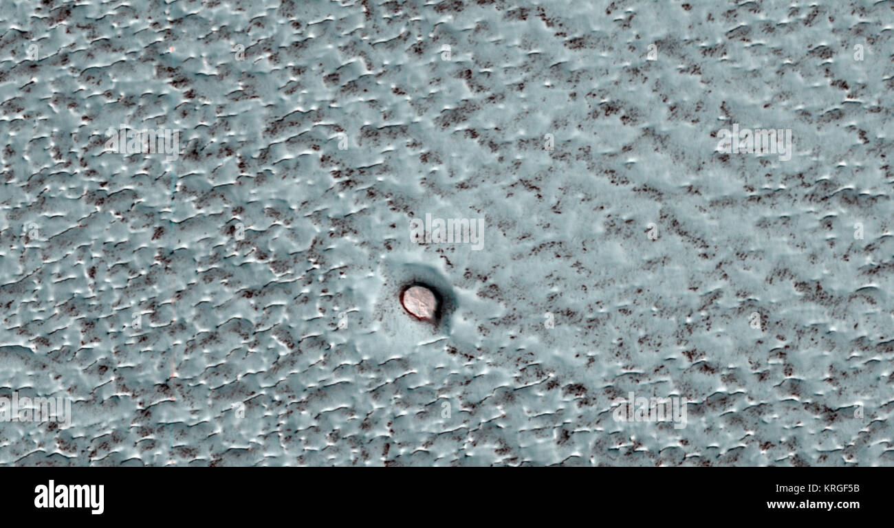 Small Crater on Planum Boreum PSP 009942 2645 subimage 1 Stock Photo ...
