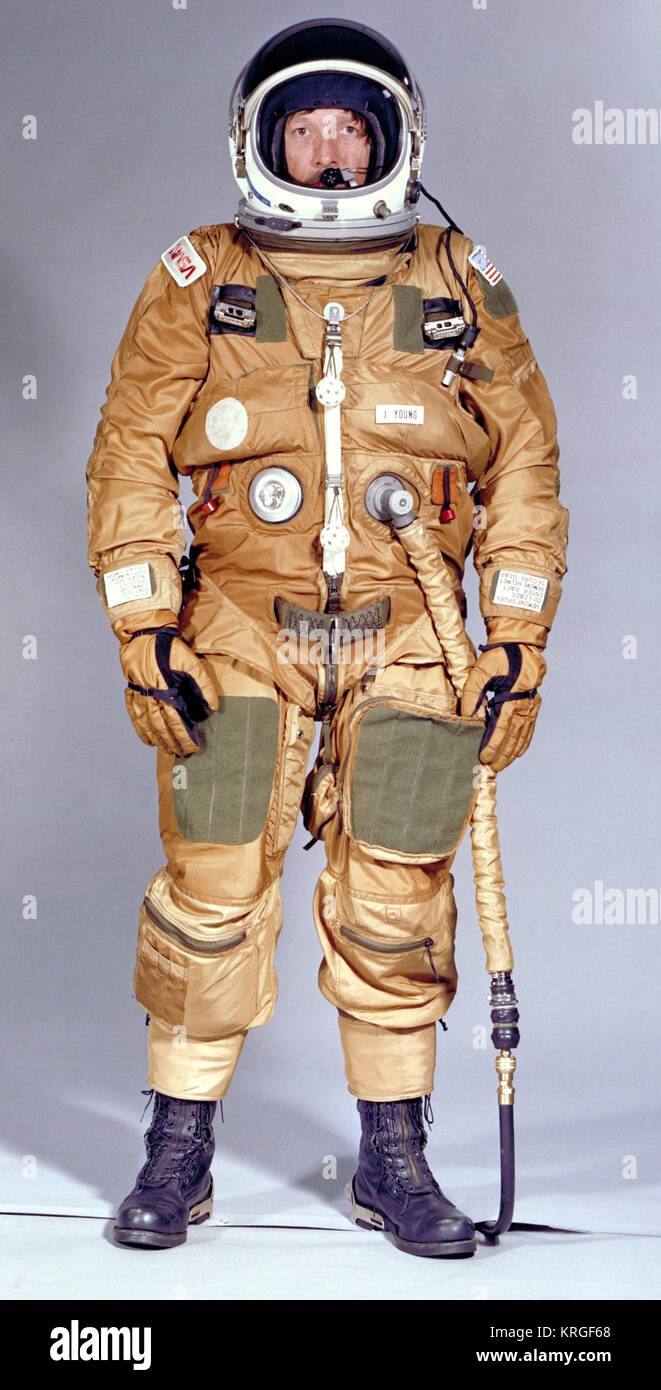 Shuttle Ejection Escape Suit John Young Stock Photo - Alamy