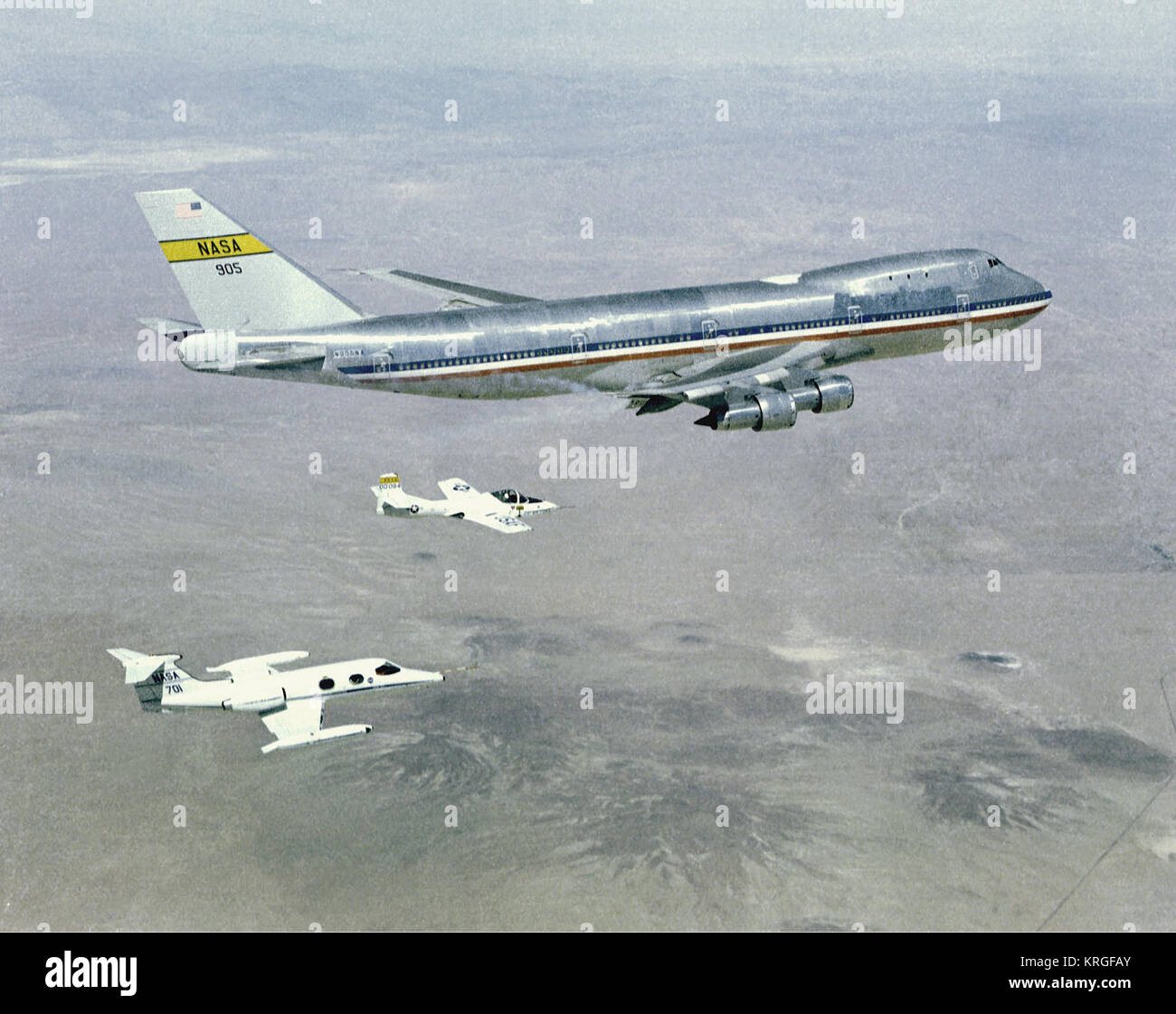 Boeing 747 vortex study - ECN-4245 Stock Photo - Alamy