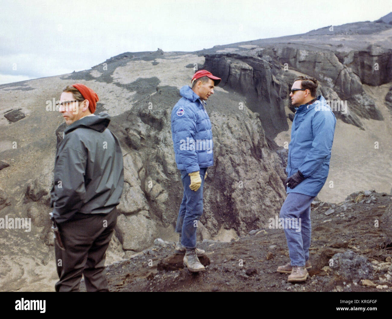 Geology training in Iceland 1967 Stock Photo - Alamy