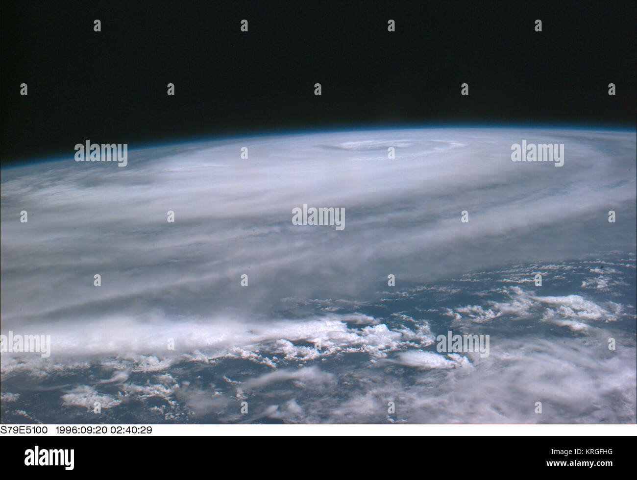 STS-79 Typhoon Violet Sep 20 1996 Stock Photo - Alamy