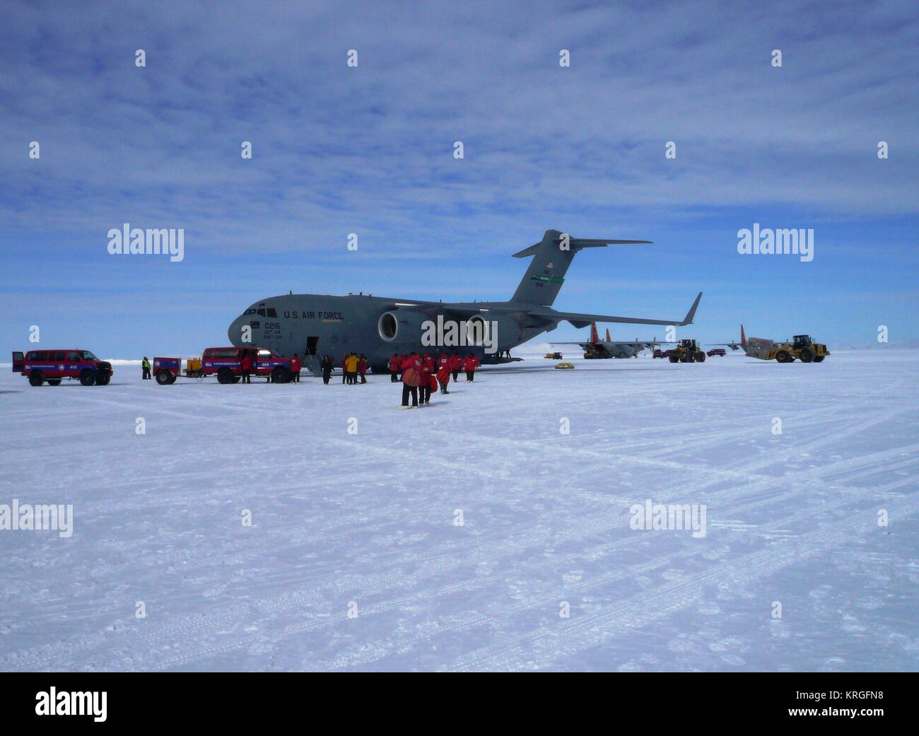 IceBridge Team Arrives at McMurdo Station Stock Photo - Alamy
